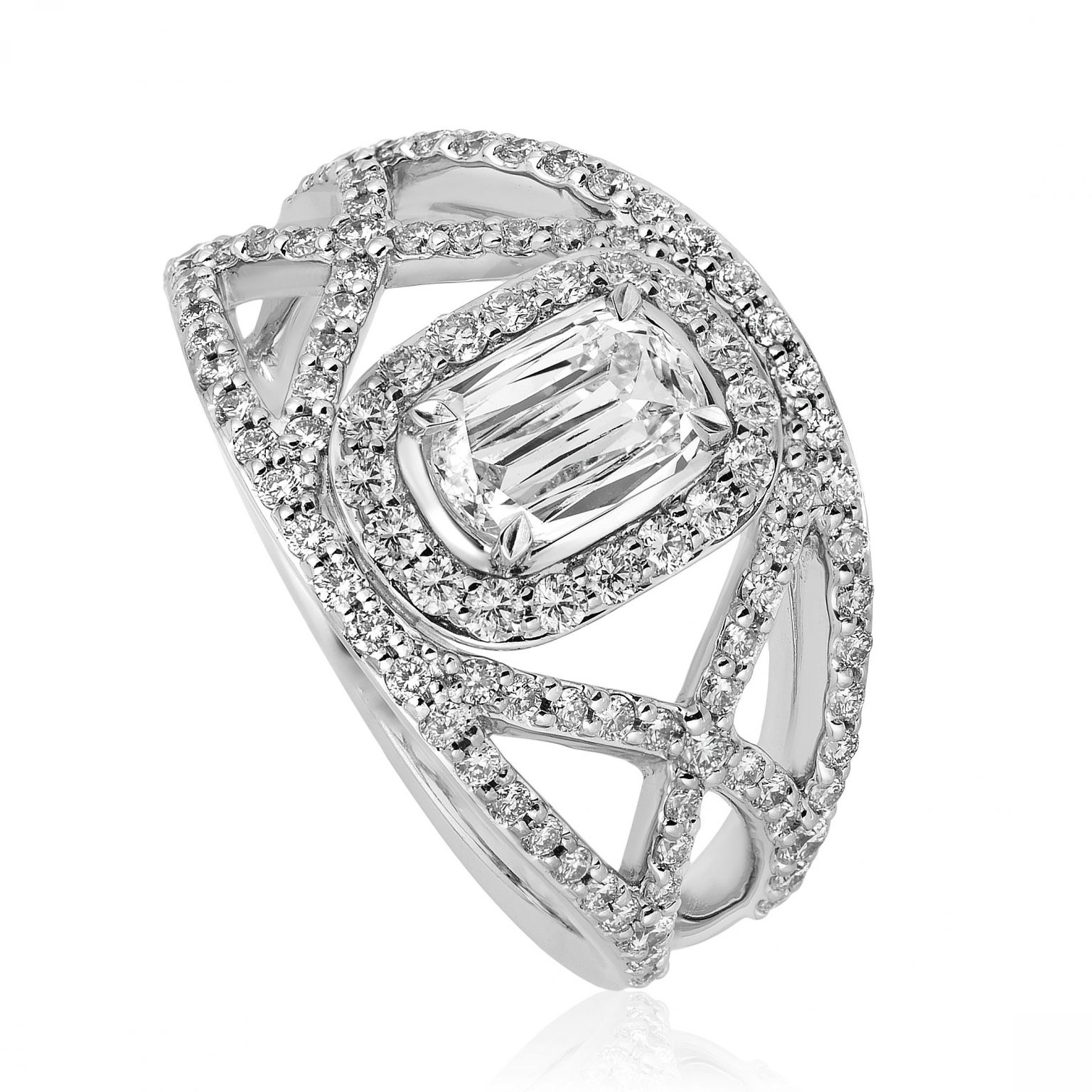 L’AMOUR CRISSCUT DIAMOND ENGAGEMENT RING - Thompson’s Jewellers